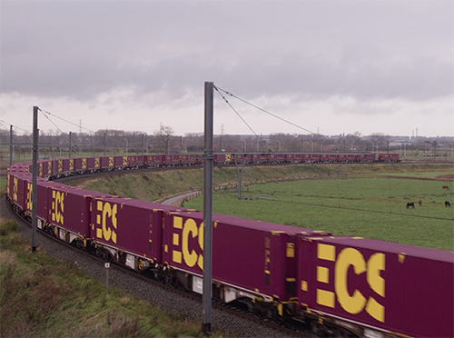 Hypermodern high-bay warehouse for sustainable rail transport fully ...